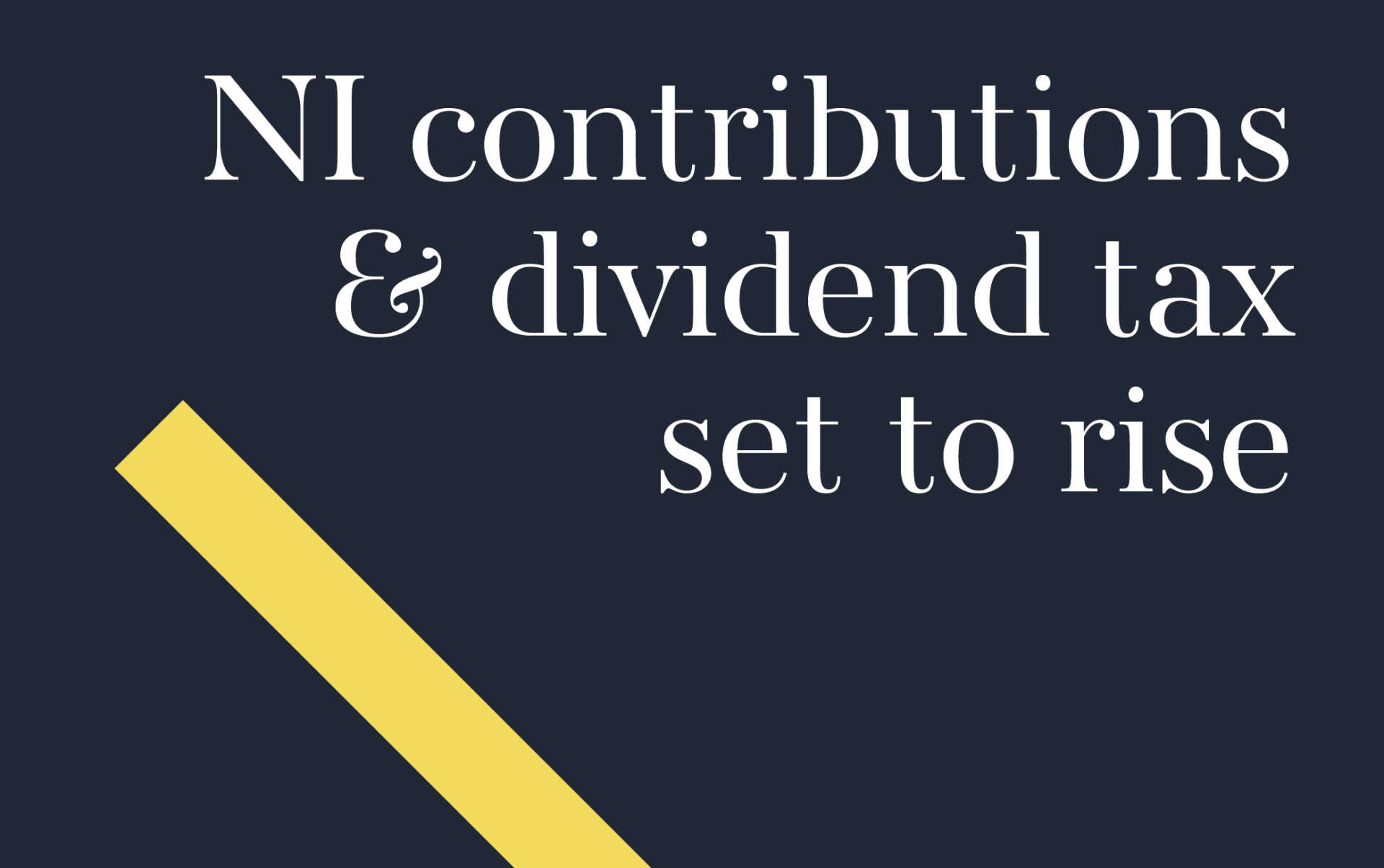 National Insurance Contributions Rise | DH Business Support